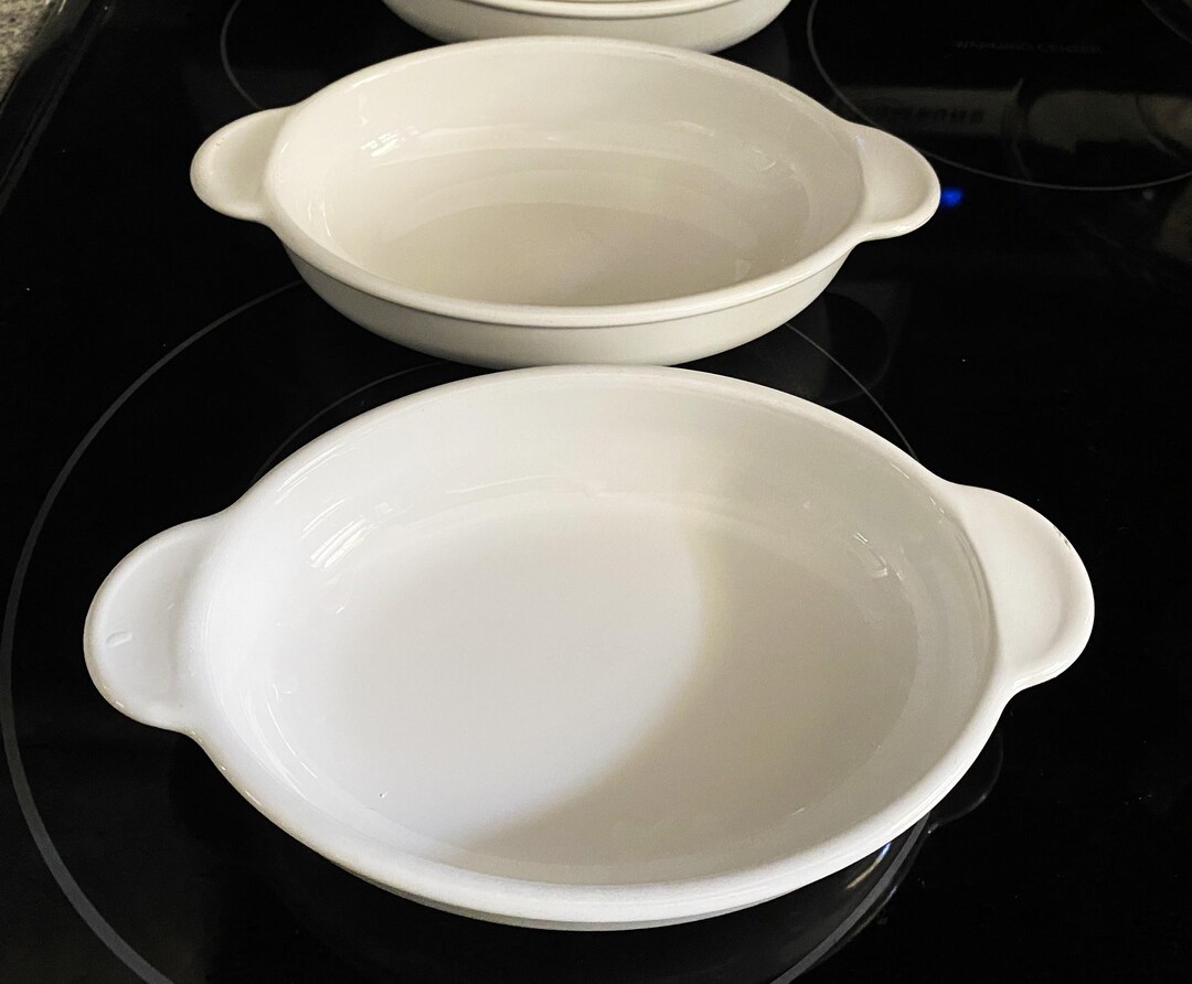 Corning Ware White Individual, Oval 14 Oz. Casserole Dish, Corning Ware ...