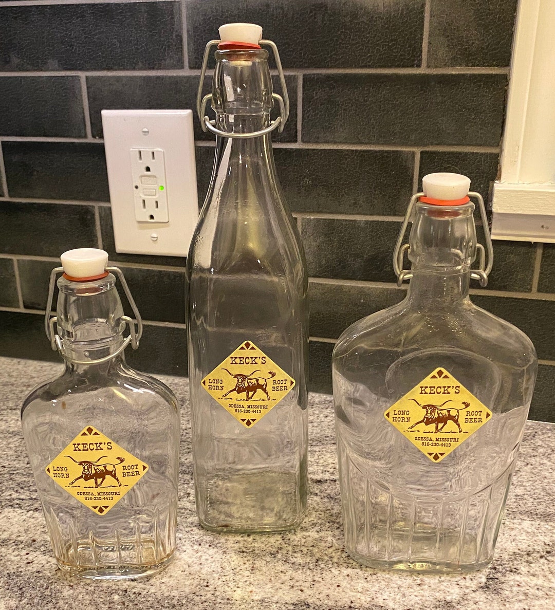 Homebrew Bottles, Home Brew Bottles Set of 3 #7557 - Etsy