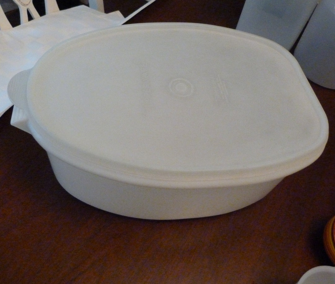 Vintage Tupperware Roast Flavor Saver 487 Turkey/ham Keeper With Lid ...