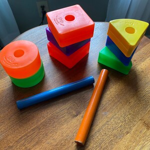 Vintage Fisher Price Creative Blocks, Fisher Price Blocks, Fisher Price ...