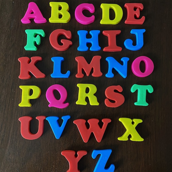 Alphabet Magnets - Etsy