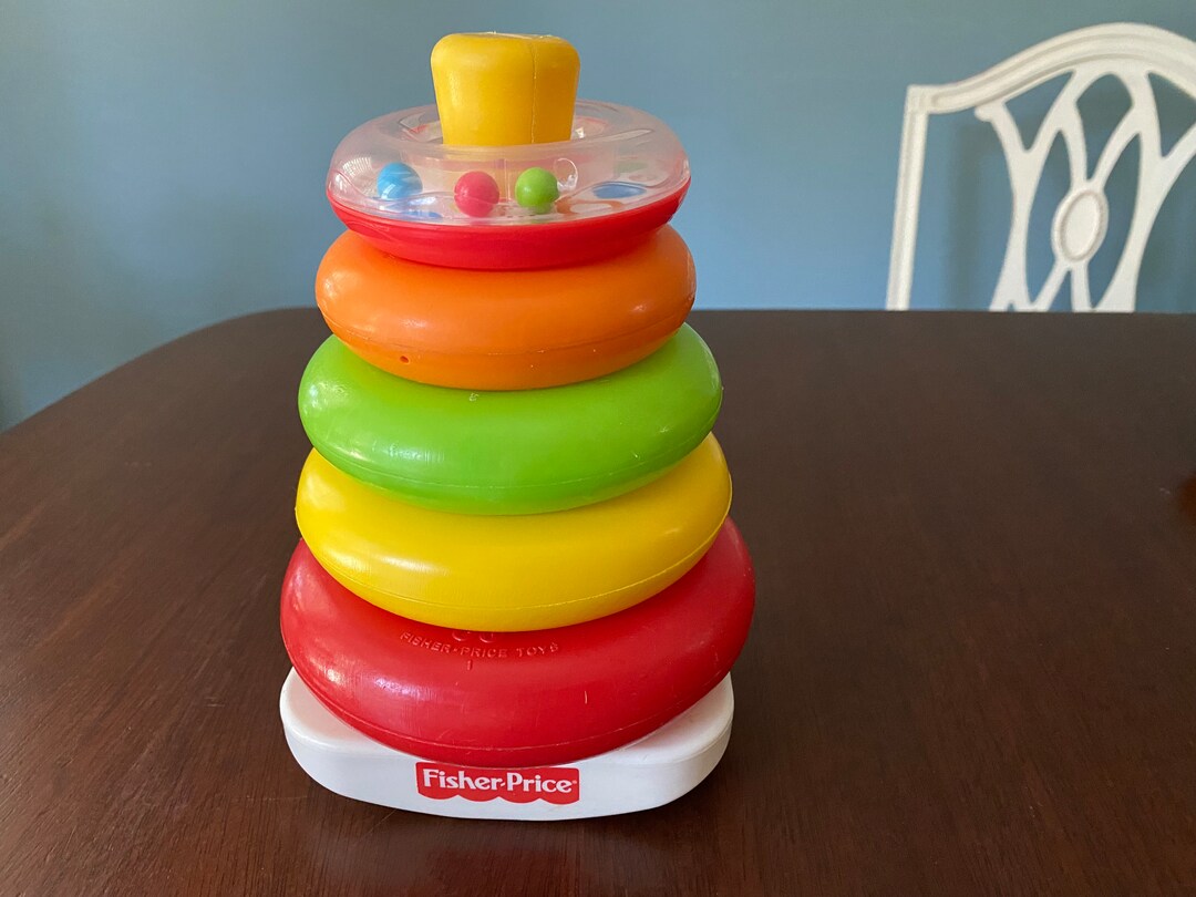 Vintage Fisher Price Rock a Stack, Fisher Price Stacking Rings #7335 - Etsy