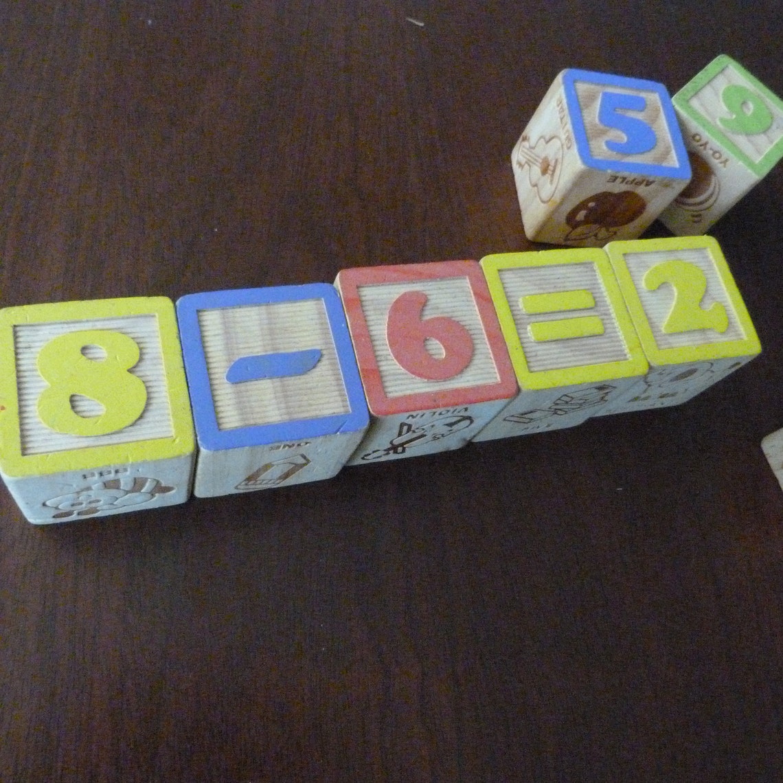 Wood Number Blocks Large Children's Blocks 8 Wooden - Etsy UK