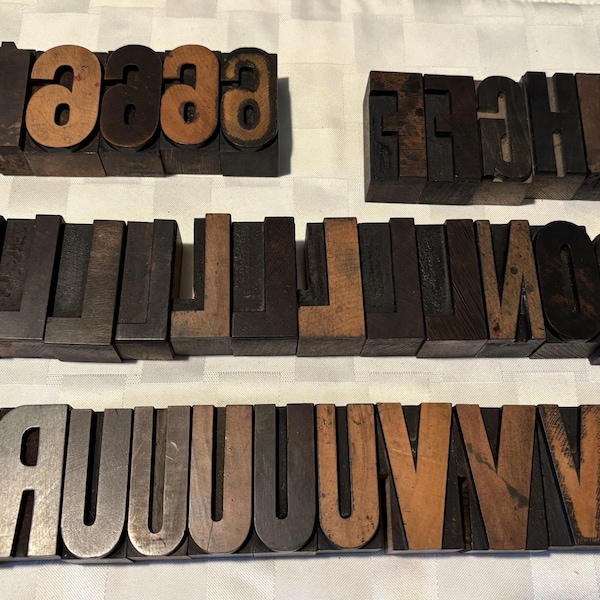 Letterpress Type - Etsy
