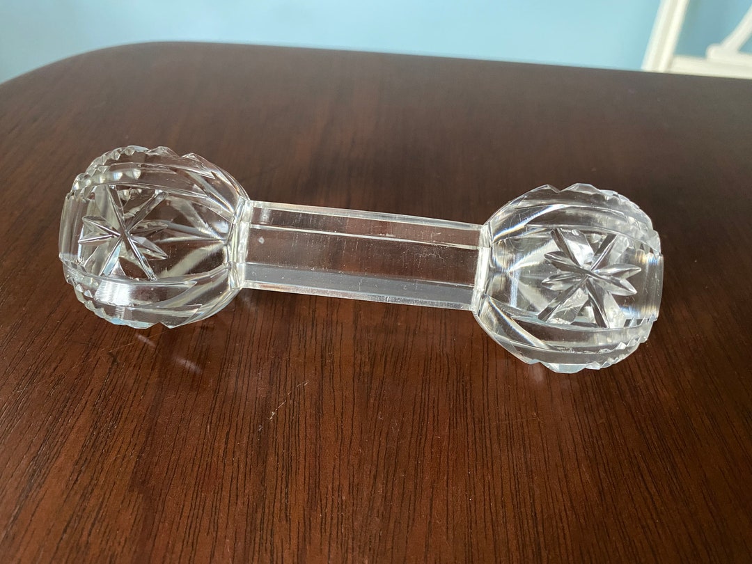 Victorian Cut Glass Knife Rest Elegant Dinnerware, Cut Crystal Knife ...