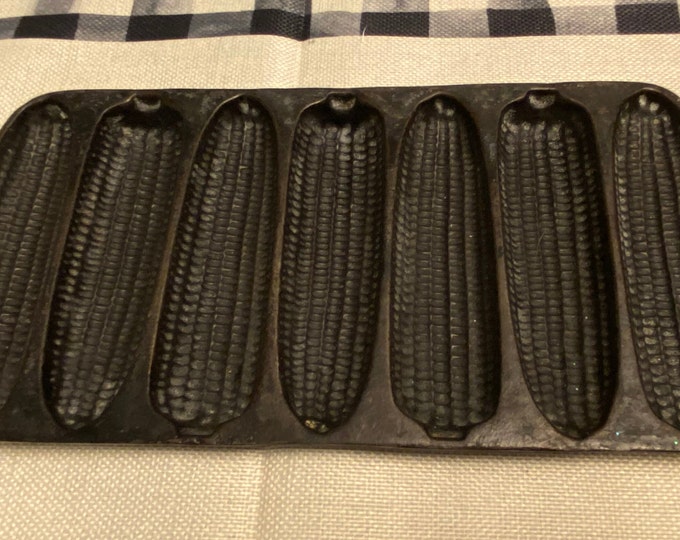 Antique Cast Iron Corn Bread Pan, Cast Iron Corn Pan 7404 - Etsy