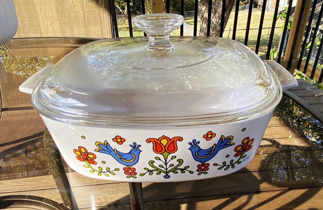 Corning Ware Country Festival Covered 2 Quart Casserole Dish - A-2-B ...
