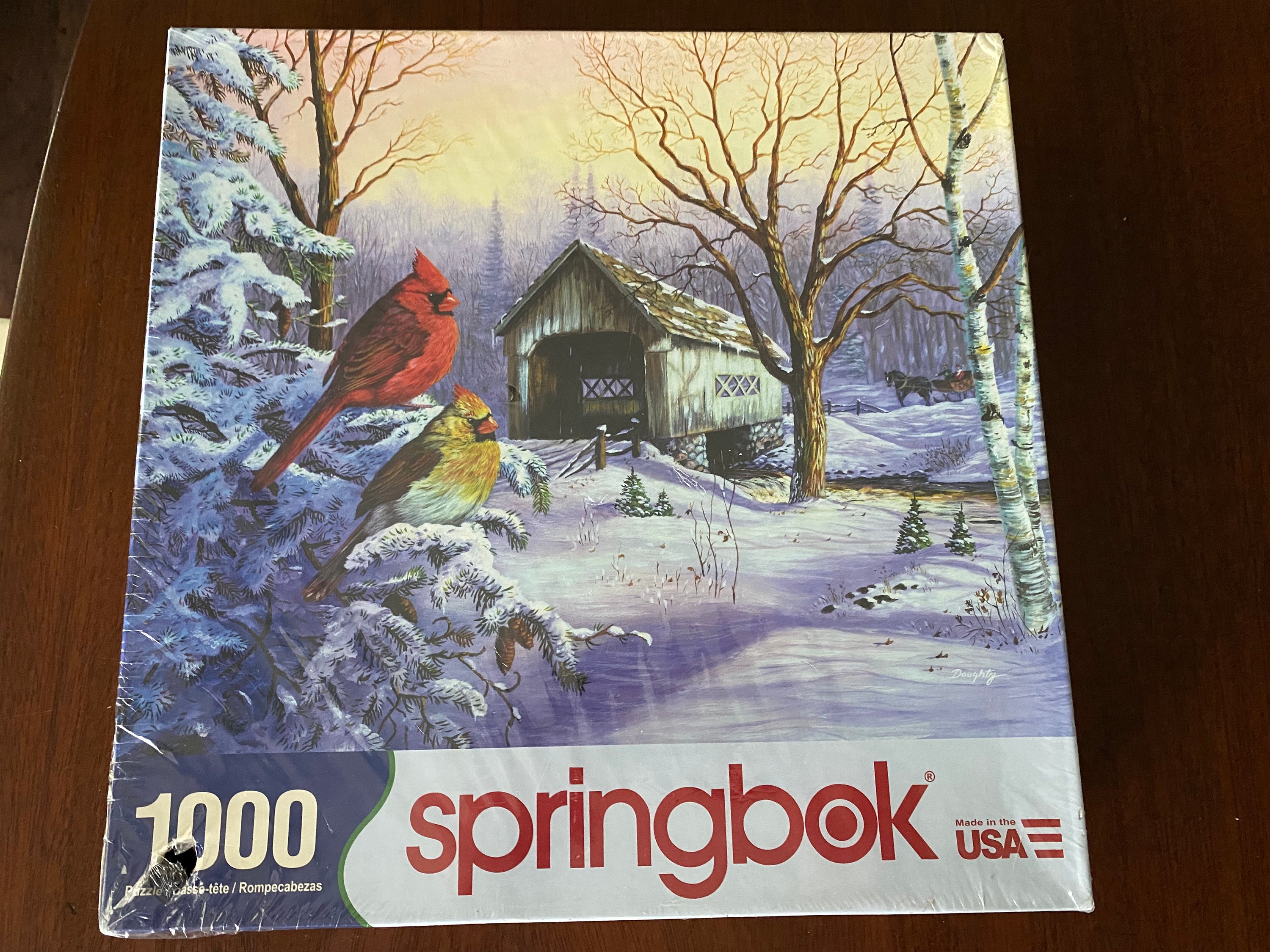 Sealed Springbok Puzzle, Springbok Snowy Haven Puzzle, Discontinued ...