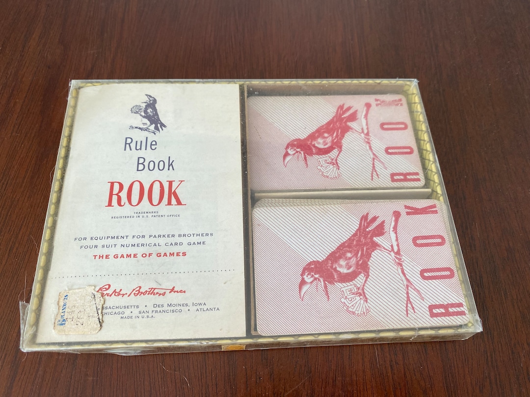 1950's Rook Card Game, Complete Boxed Set W/instructions, Vintage Rook ...