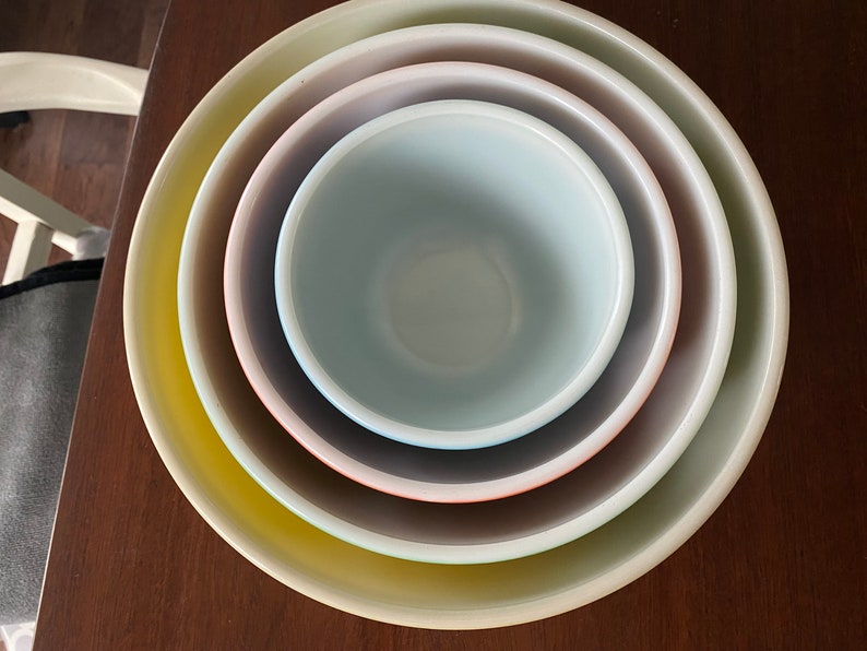 Vintage Pyrex Primary Colors Mixing Bowl Set of Four Pyrex - Etsy