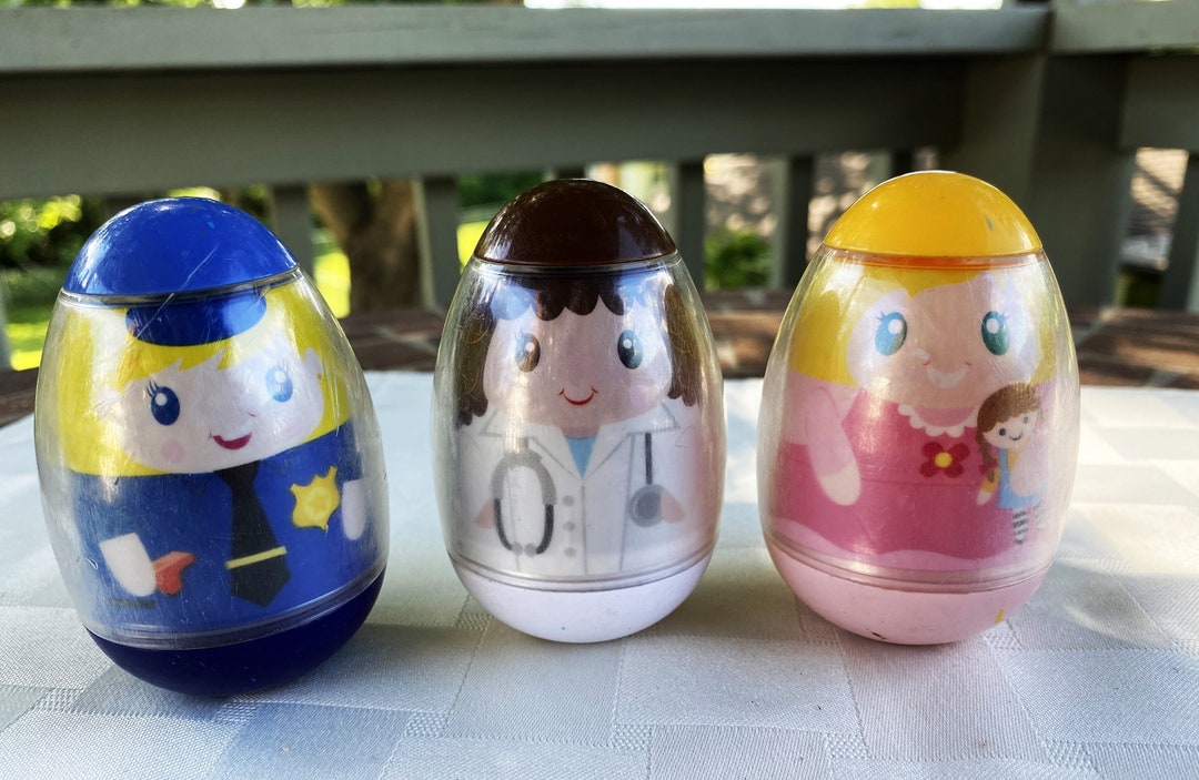 Hasbro Weeble Wobbles, Nurse Weeble Wobble, Police Weeble Wobble, Pink ...