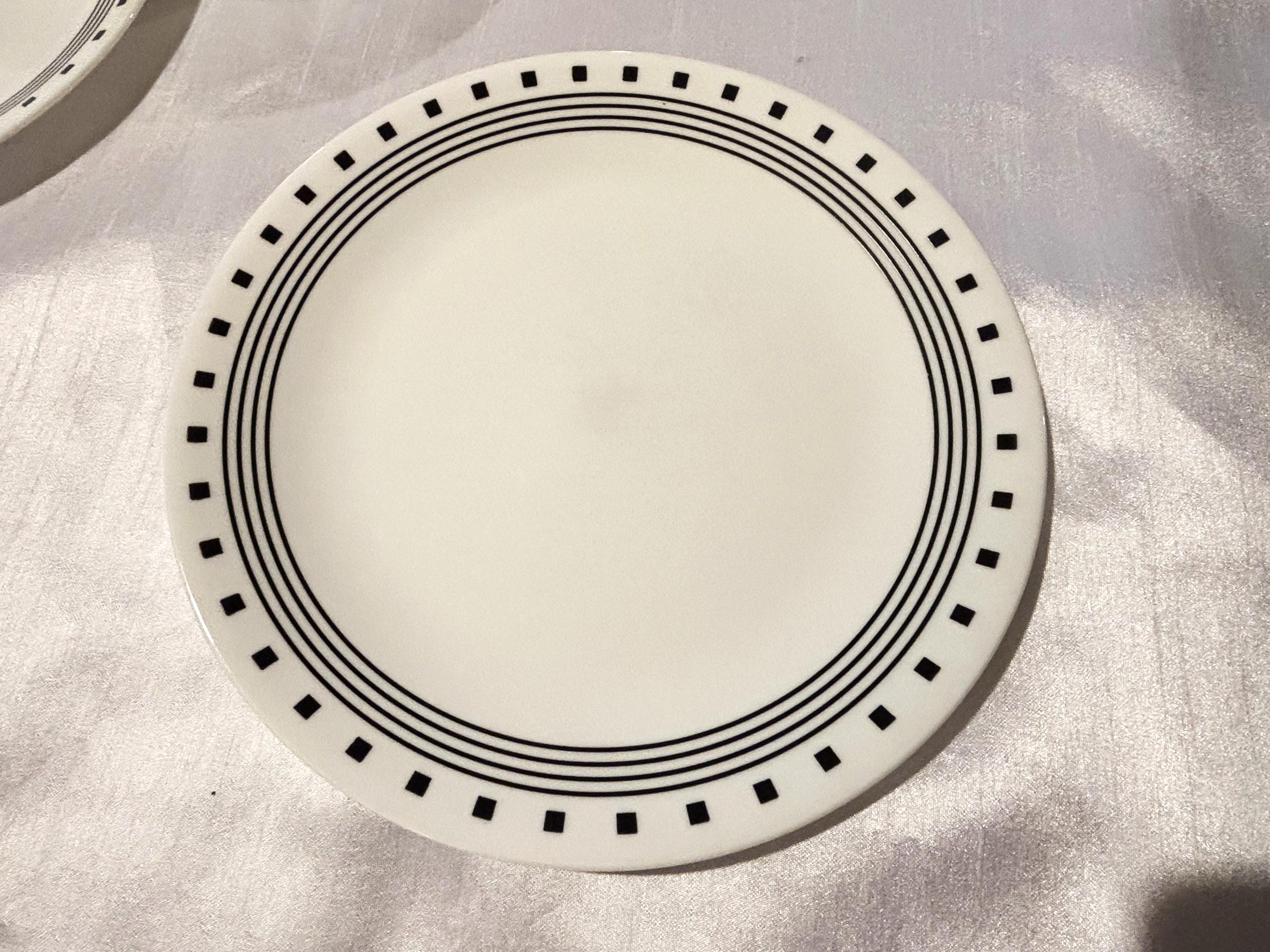 Corelle City Block Dinner Plates - Set of 5, Corelle City Line Dinner ...