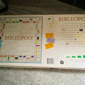 Bibleopoly - A Biblical Game of Fun & Faith Board Game #7198 - Etsy
