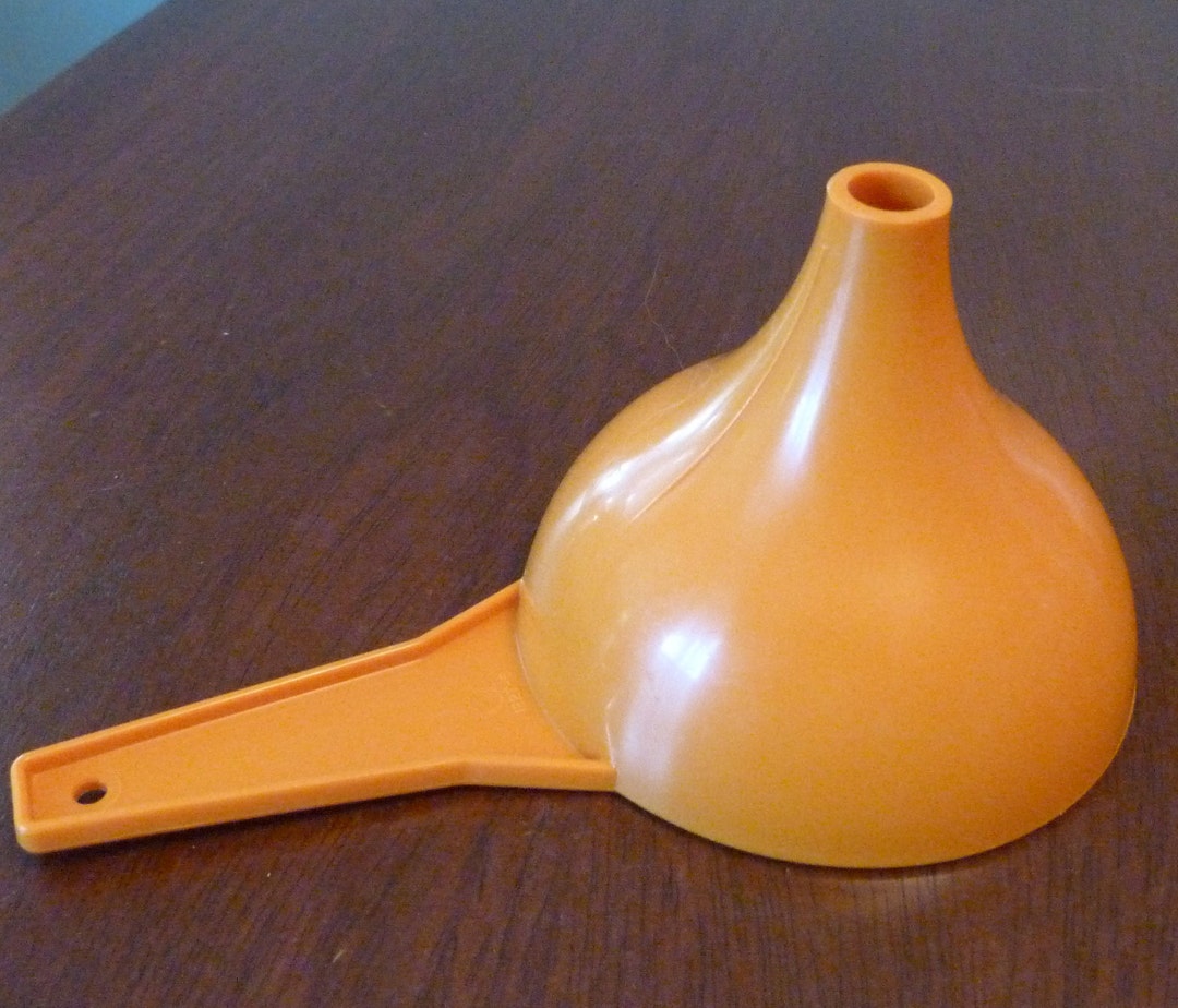 Vintage Tupperware Orange Funnel, Tupperware Kitchen Funnel #6626 - Etsy