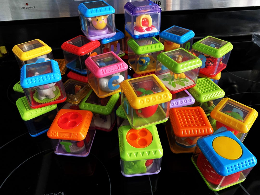 Fisher Price Peek-a-boo Blocks, Set of 6 Random Blocks #8019 - Etsy