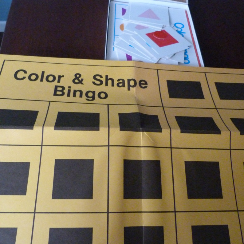 Color and Shape Bingo Trend Enterprises Bingo Teaching Aid - Etsy
