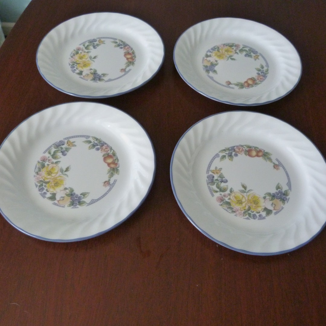 Corelle Orchard Rose Bread & Butter Plates, Sold Individually, Corning ...