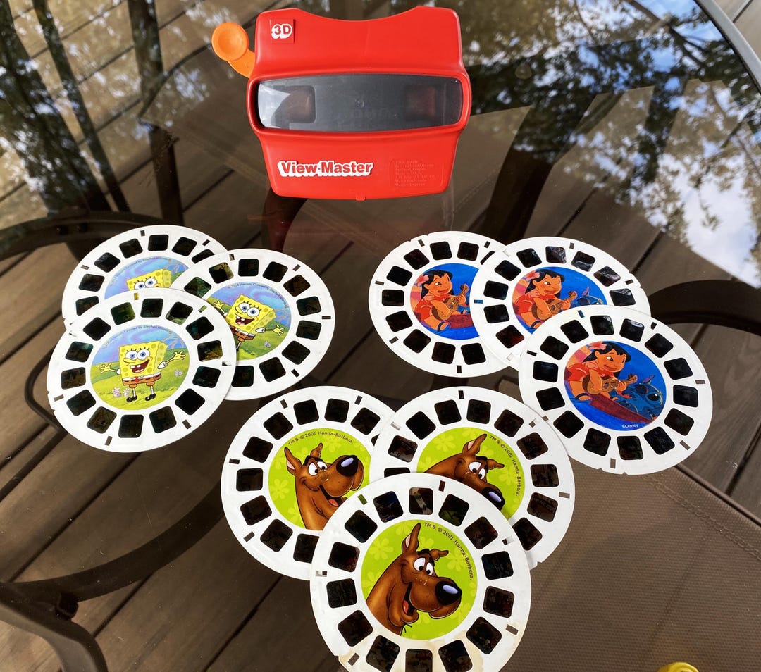 View Master Viewer, 3D Viewer, View Master With 9 Reels, Red View ...