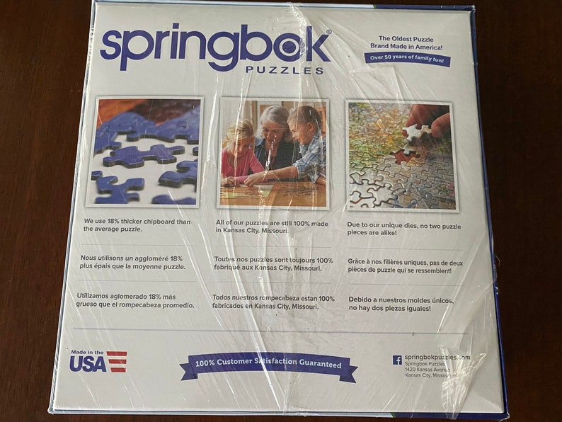 Sealed Springbok Puzzle, Springbok Snowy Haven Puzzle, Discontinued ...