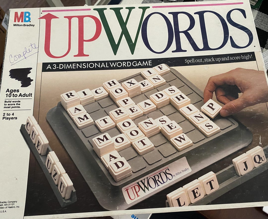 Upwords-the 3-dimensional Word Game, up Words Game, Letter Stacking ...