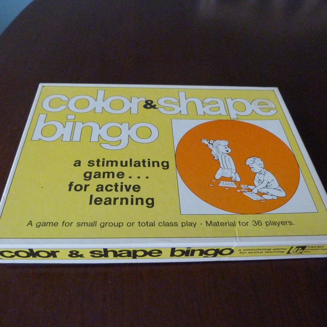 Color and Shape Bingo, Trend Enterprises Bingo, Teaching Aid, Teacher ...