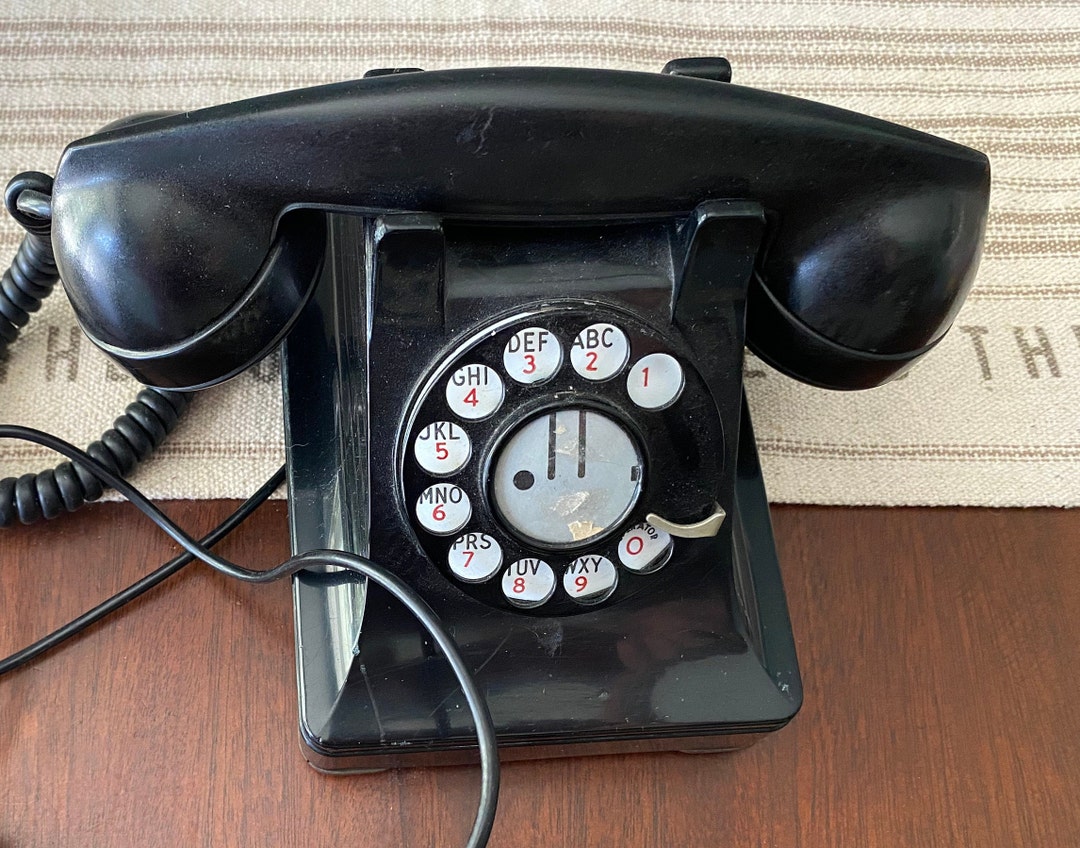 Original Antique Rotary Western Electric Model 302 Telephone, Lucy ...