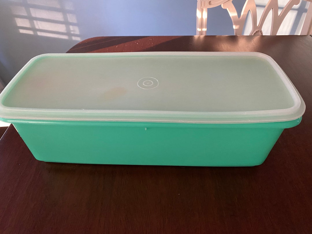 Tupperware Vintage Jadite Green Large Easy-crisp Vegetable Crisper ...