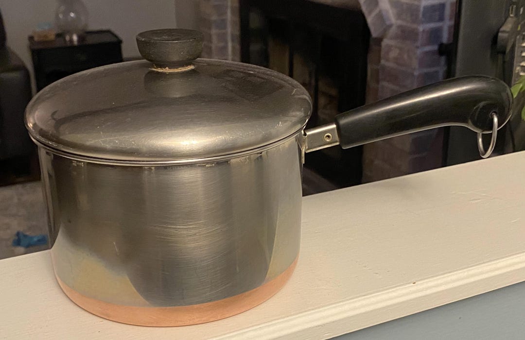 Revere Ware Copper Bottom 3 Qt Saucepan With Lid #8248 - Etsy