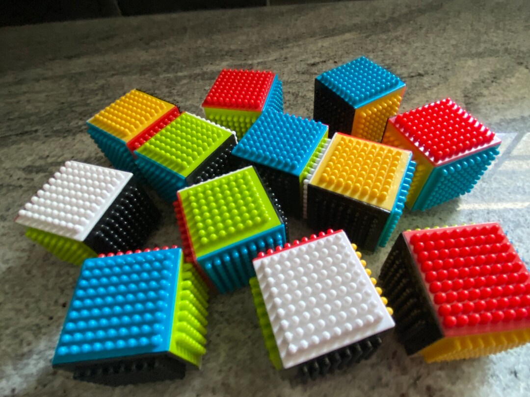 Infantino Press & Stay Blocks, Sensory Blocks Set of 12, #7239 - Etsy