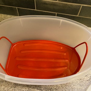 Vintage Tupperware Roast Flavor Saver 487 Turkey/ham Keeper - Etsy