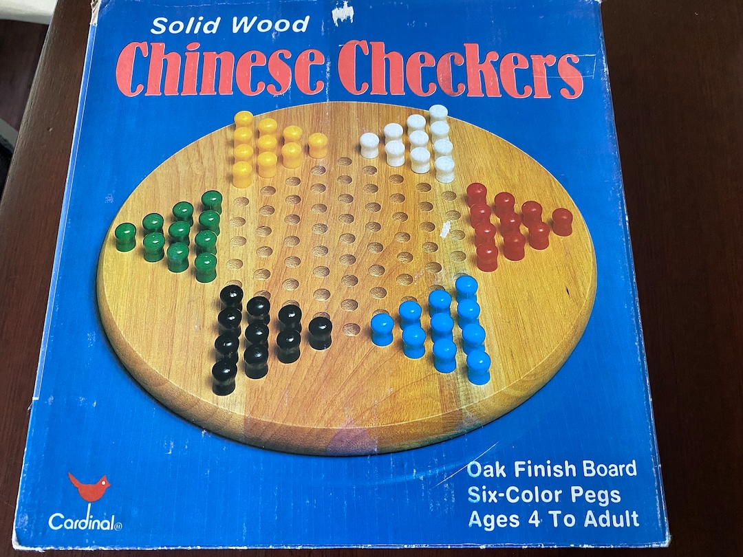 Chinese Checkers - Cardinal Chinese Checkers - Wood Board #7208 - Etsy