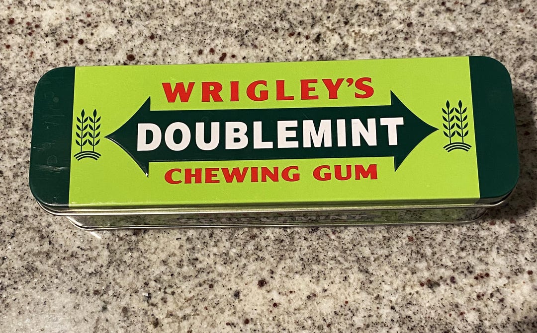 Wrigley's Double Mint Gun Collectable Tin, Chewing Gum Collectable Tin ...