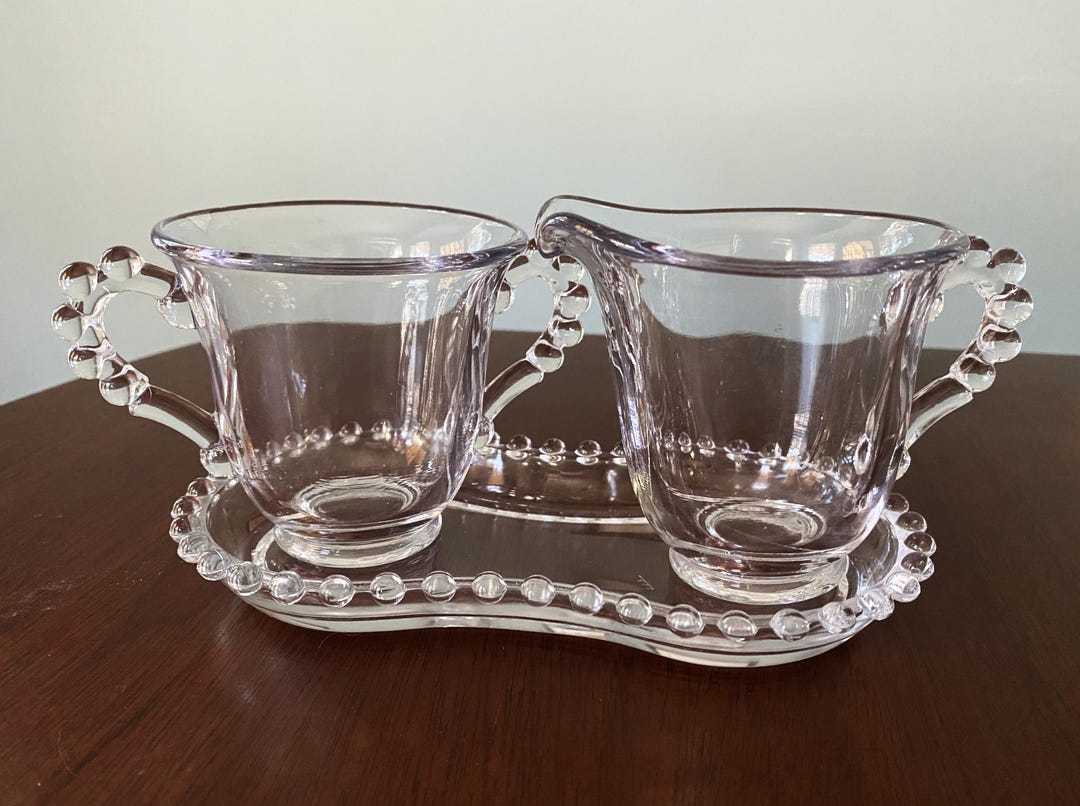 Imperial Candlewick Cream & Sugar Set With Tray, Candlewick Tray 8159 ...