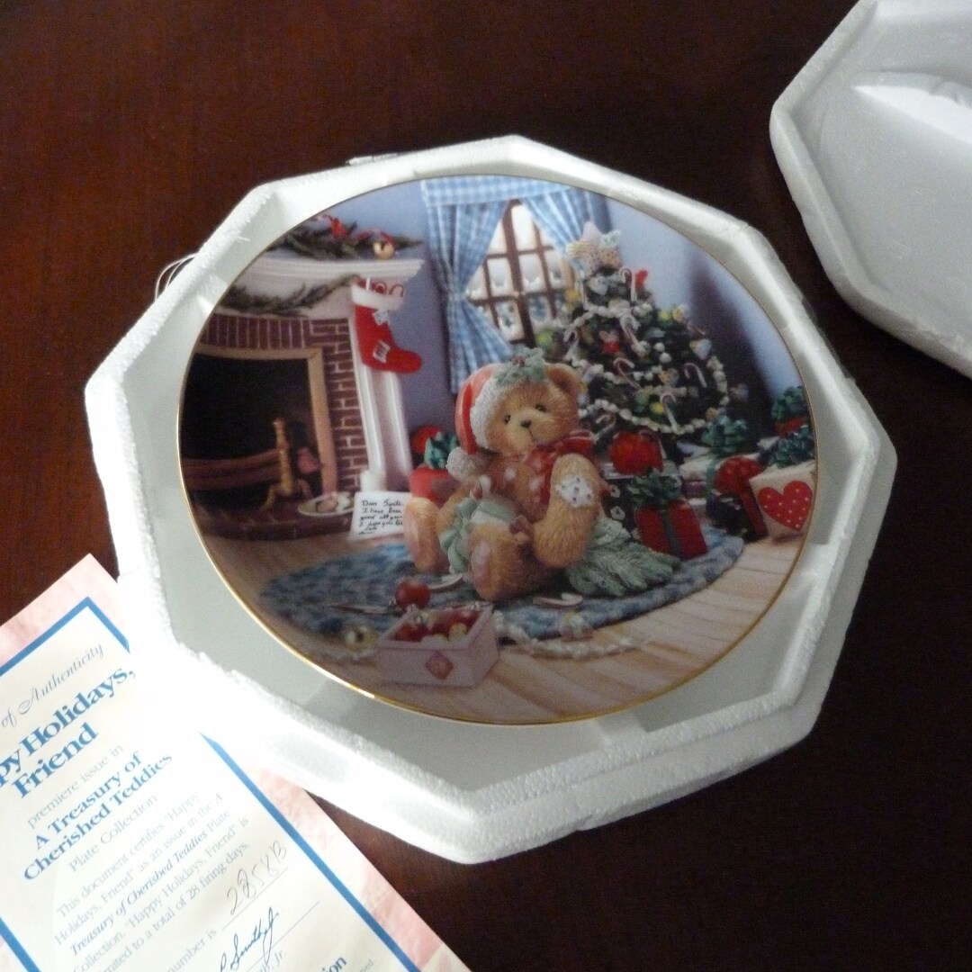 Hamilton 1994 Christmas Plate, Hamilton Christmas Plate 1994, Happy ...