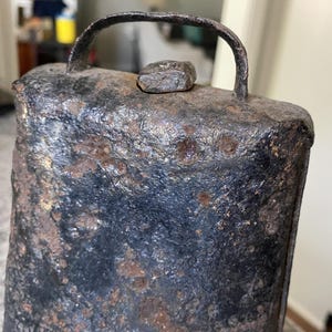Antique Cow Bell, Heavy Real Cow Bell #8037 - Etsy