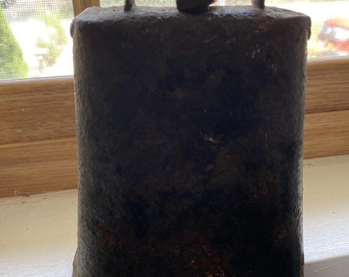 Antique Cow Bell, Heavy Real Cow Bell #8037 - Etsy