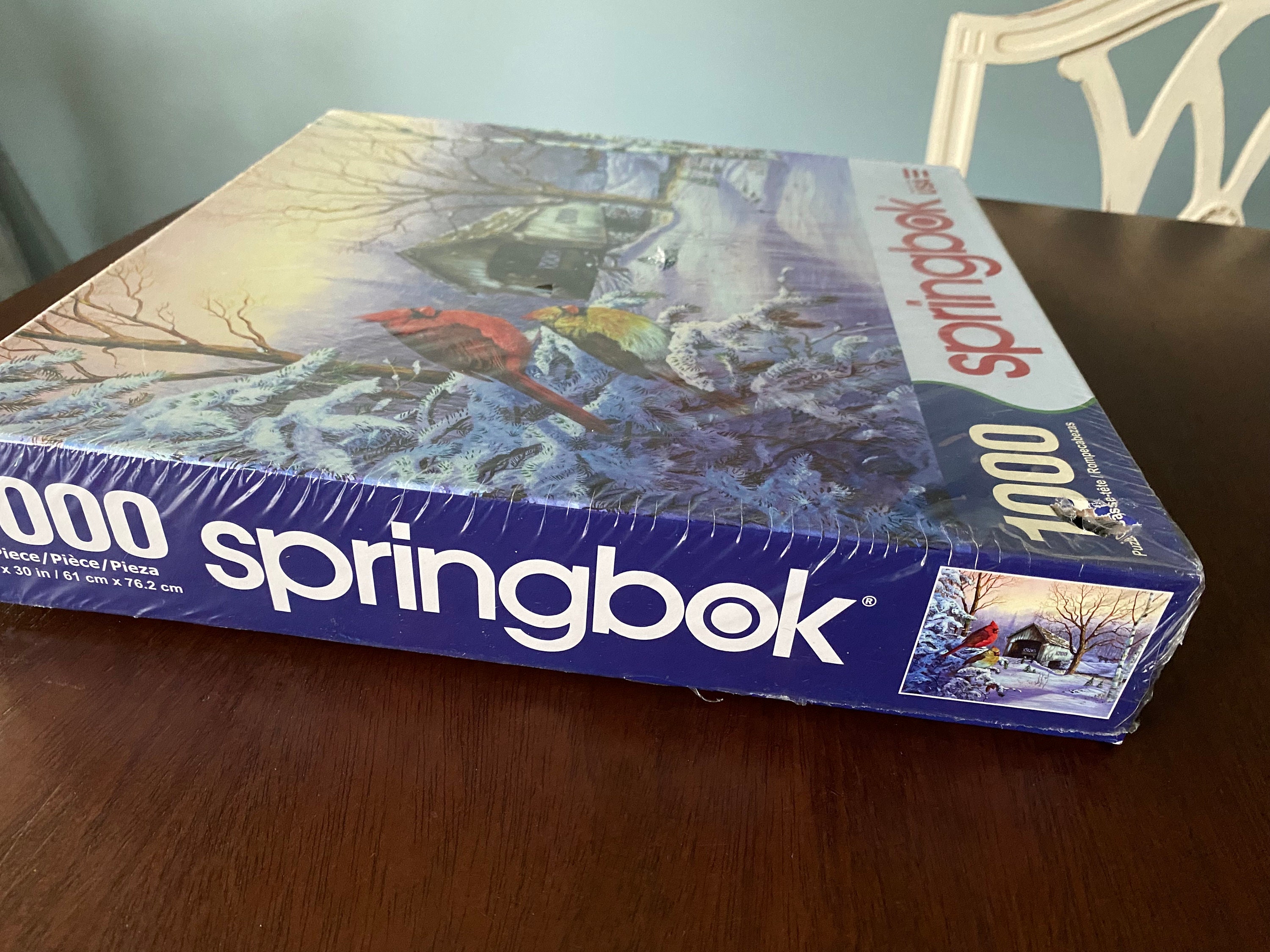Sealed Springbok Puzzle, Springbok Snowy Haven Puzzle, Discontinued ...
