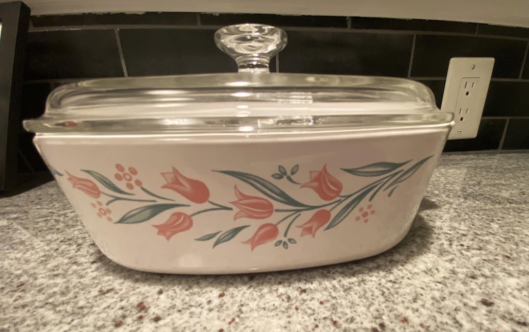 Corning Ware Rosemarie 2 Quart Casserole Dish W/lid, Corning Ware Pink ...
