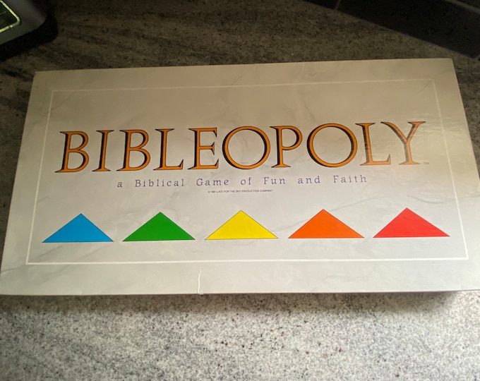 Bibleopoly - A Biblical Game of Fun & Faith Board Game #7198 - Etsy