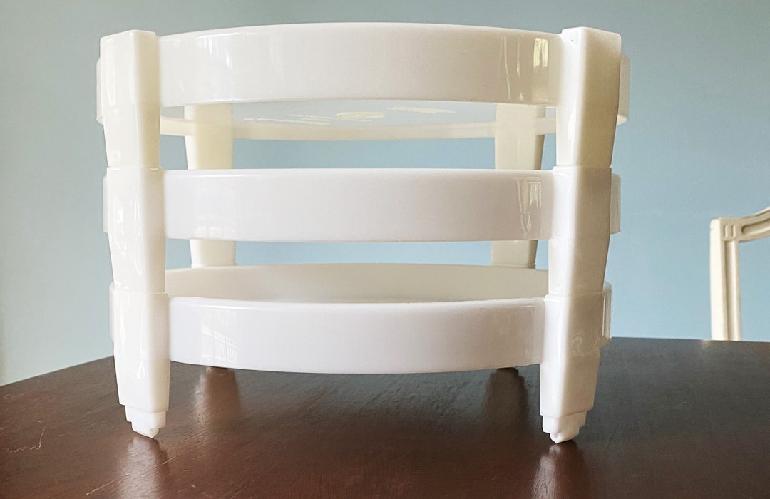 Vintage Tupperware Divide-a-rack Pie Stacker 511, Tupperware White Pie ...