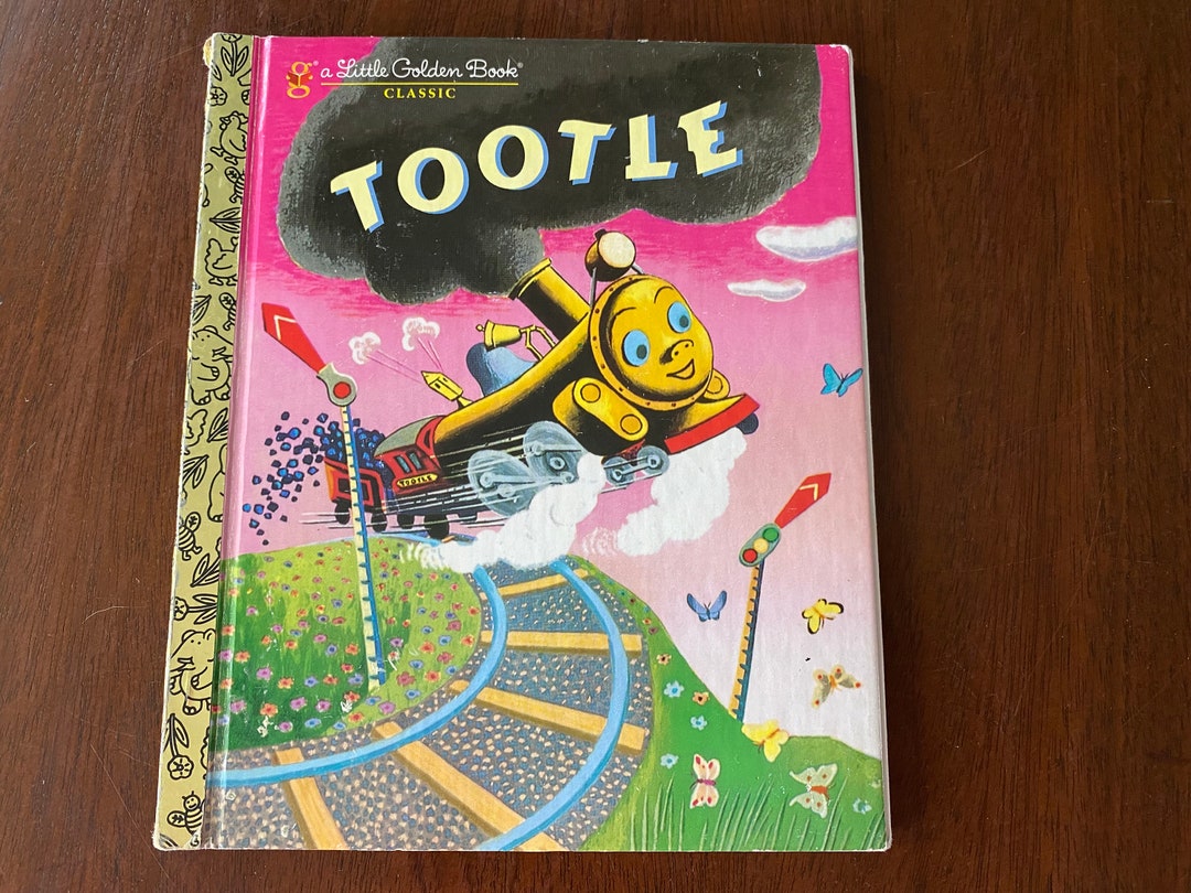 Vintage Little Golden Books Set of 2, Tootle Little Golden Book, Train ...