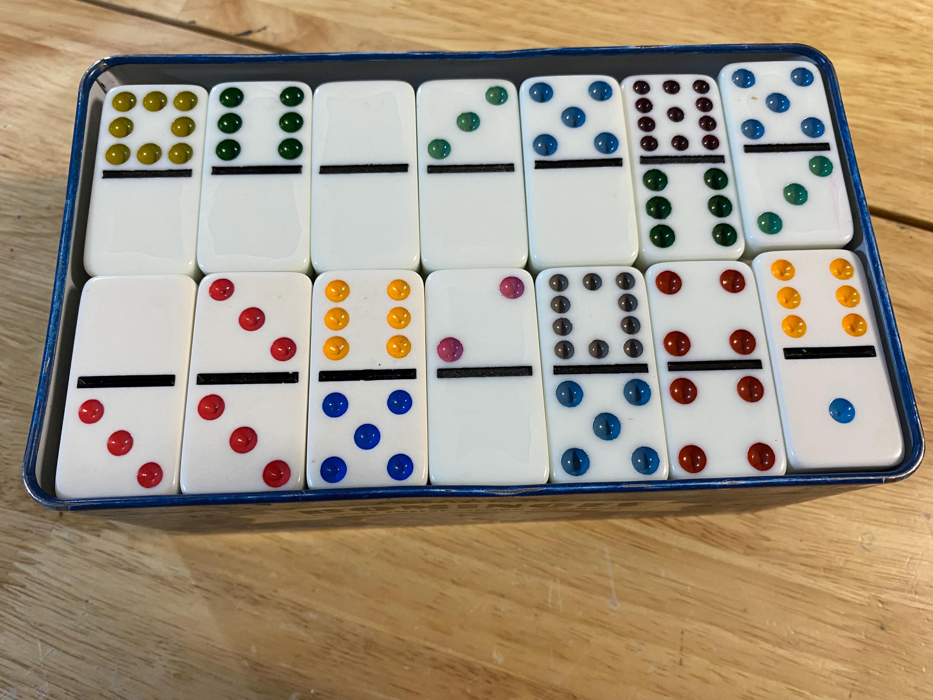 Color Dot Dominoes for Craft Projects, Dominoes for Art, Dominoes for ...