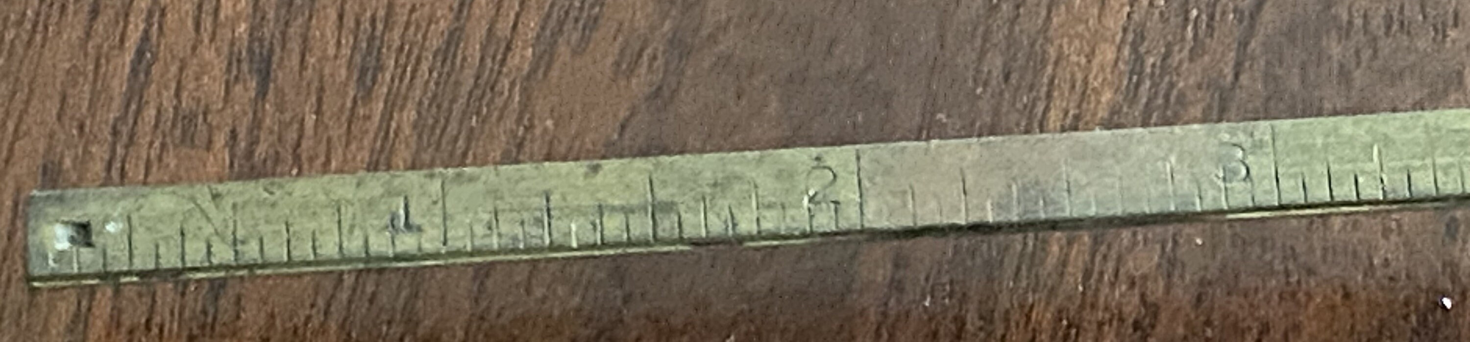 Vintage Folding Ruler With Brass Slide Rule, Carpenters Slide Rule ...
