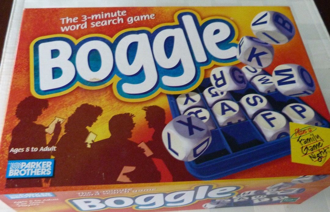 Boggle the 3 Minute Word Game COMPLETE Parker Brothers Boggle Game ...