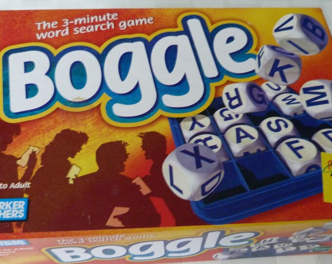 Boggle the 3 Minute Word Game - COMPLETE! - Parker Brothers Boggle Game ...