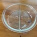 Vintage Pyrex 595 Divided Round Dish in a Hammered Aluminum Covered ...