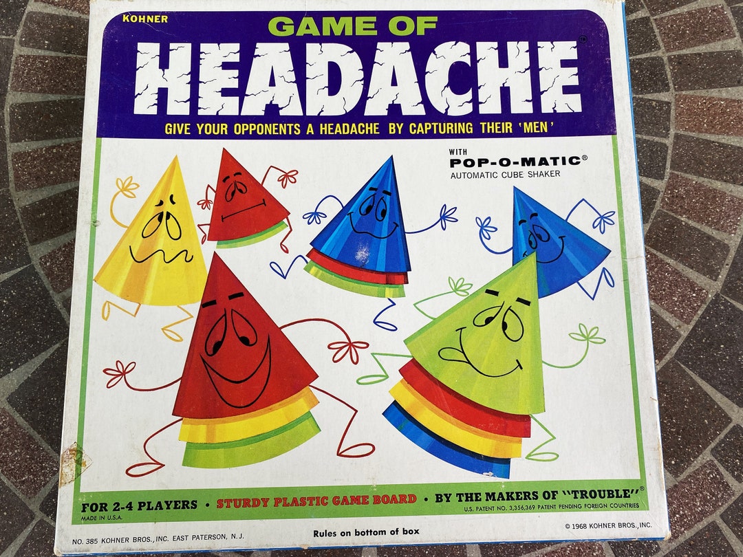 Vintage Headache Game, Pop-o-matic Headache Game COMPLETE 7918 - Etsy