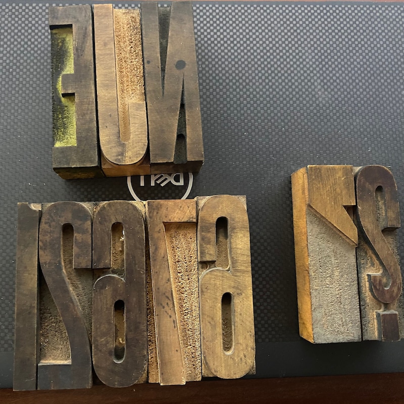 Letterpress Blocks - Etsy