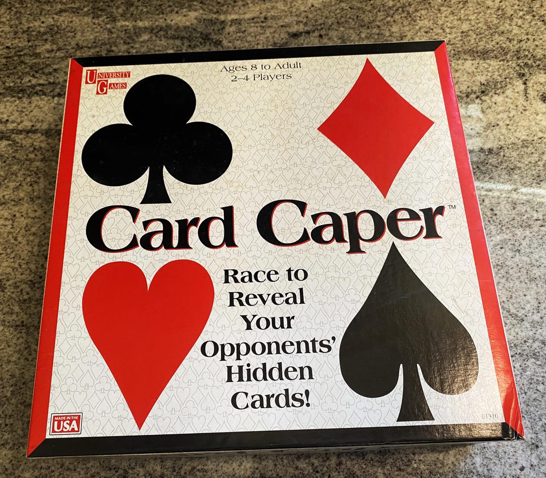 Card Caper Game - Complete, University Games Card Caper, Card Game ...