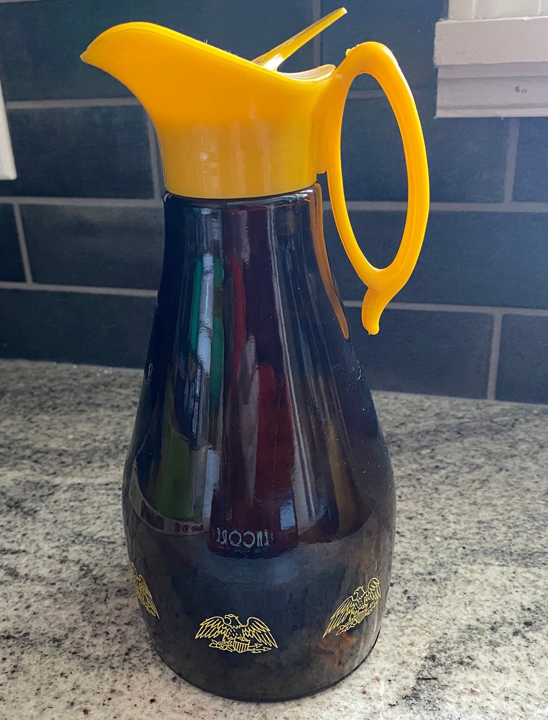 Vintage Log Cabin Syrup Dispenser, Log Cabin Syrup Bottle 7613 - Etsy